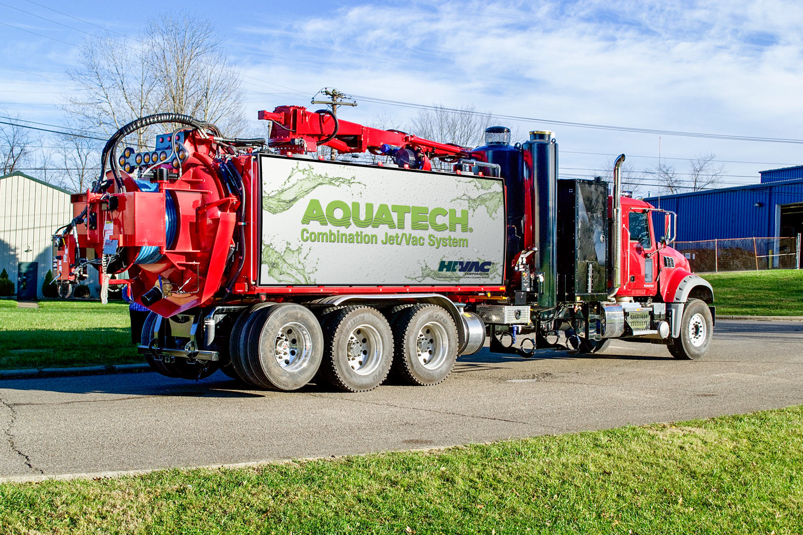 Rear-mounted Hose Reel Combination Sewer Cleaner - Aquatech