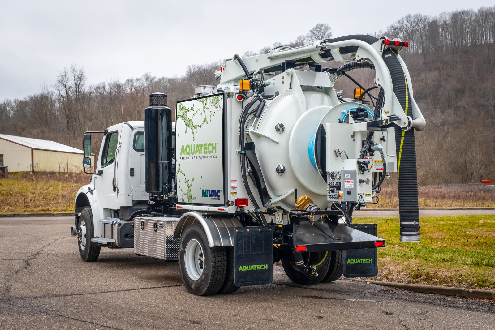 Rear-mounted Hose Reel Combination Sewer Cleaner - Aquatech